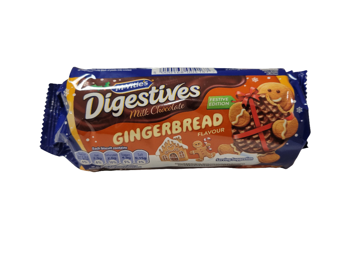 McVities Digestives Milk Chocolate Gingerbread Flavour 266g – From ...